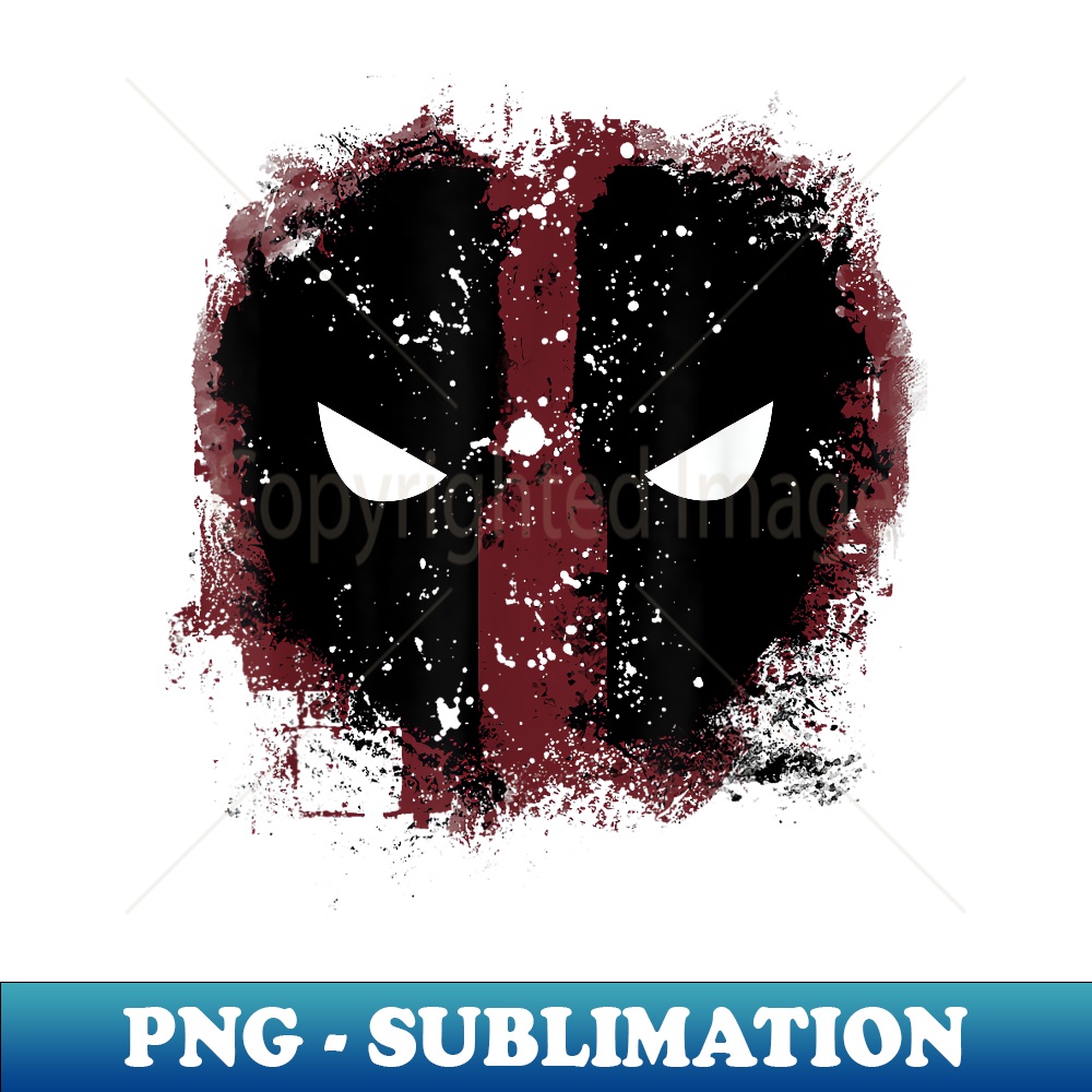 Marvel Comics Retro Classic Deadpool Mask Graffiti Big Face | Inspire ...