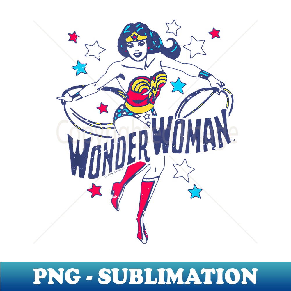 Wonder Woman Wonder Stars - Aesthetic Sublimation Digital Fi | Inspire ...