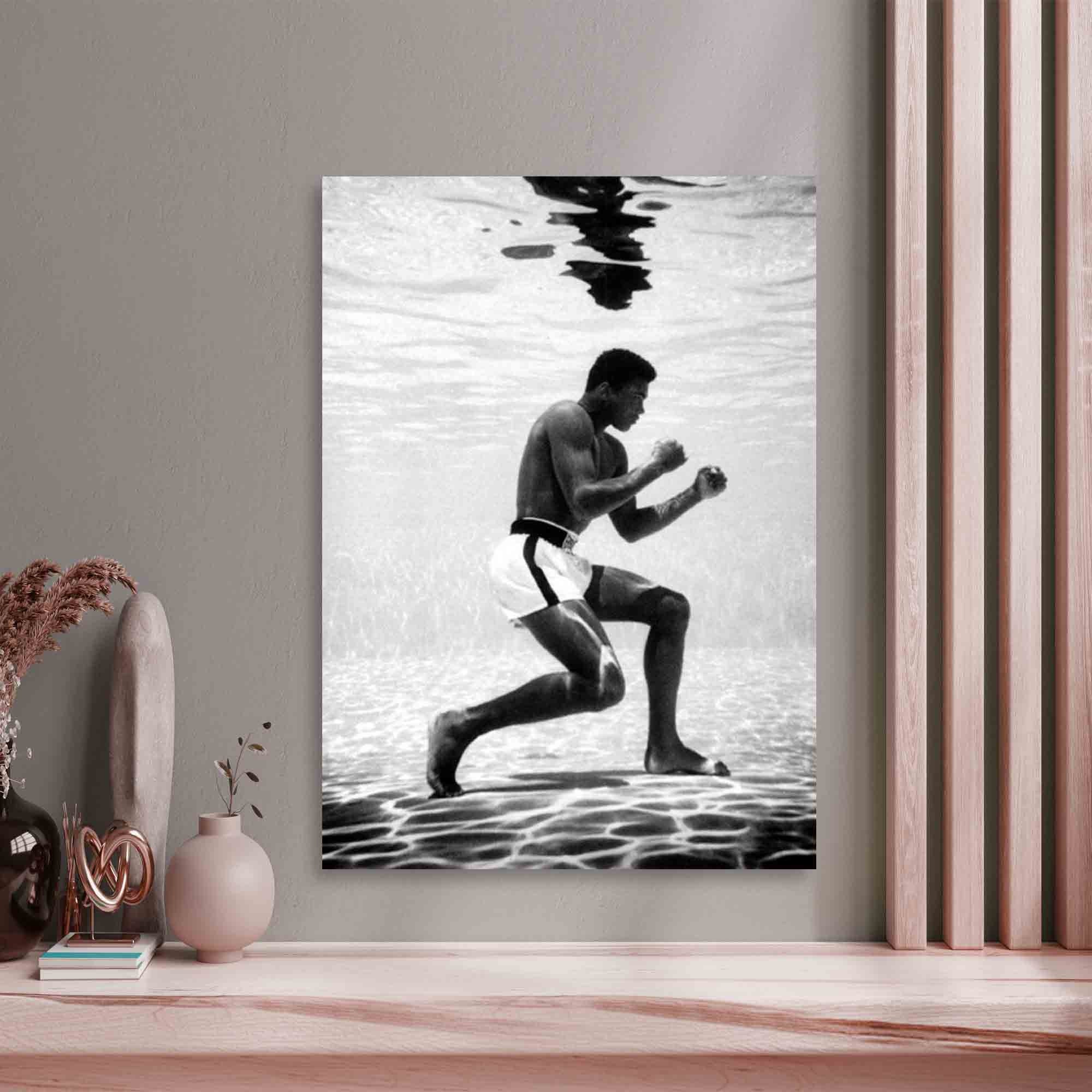 Muhammad Ali Underwater Poster Boxing Hand Made Posters Canv | Inspire ...