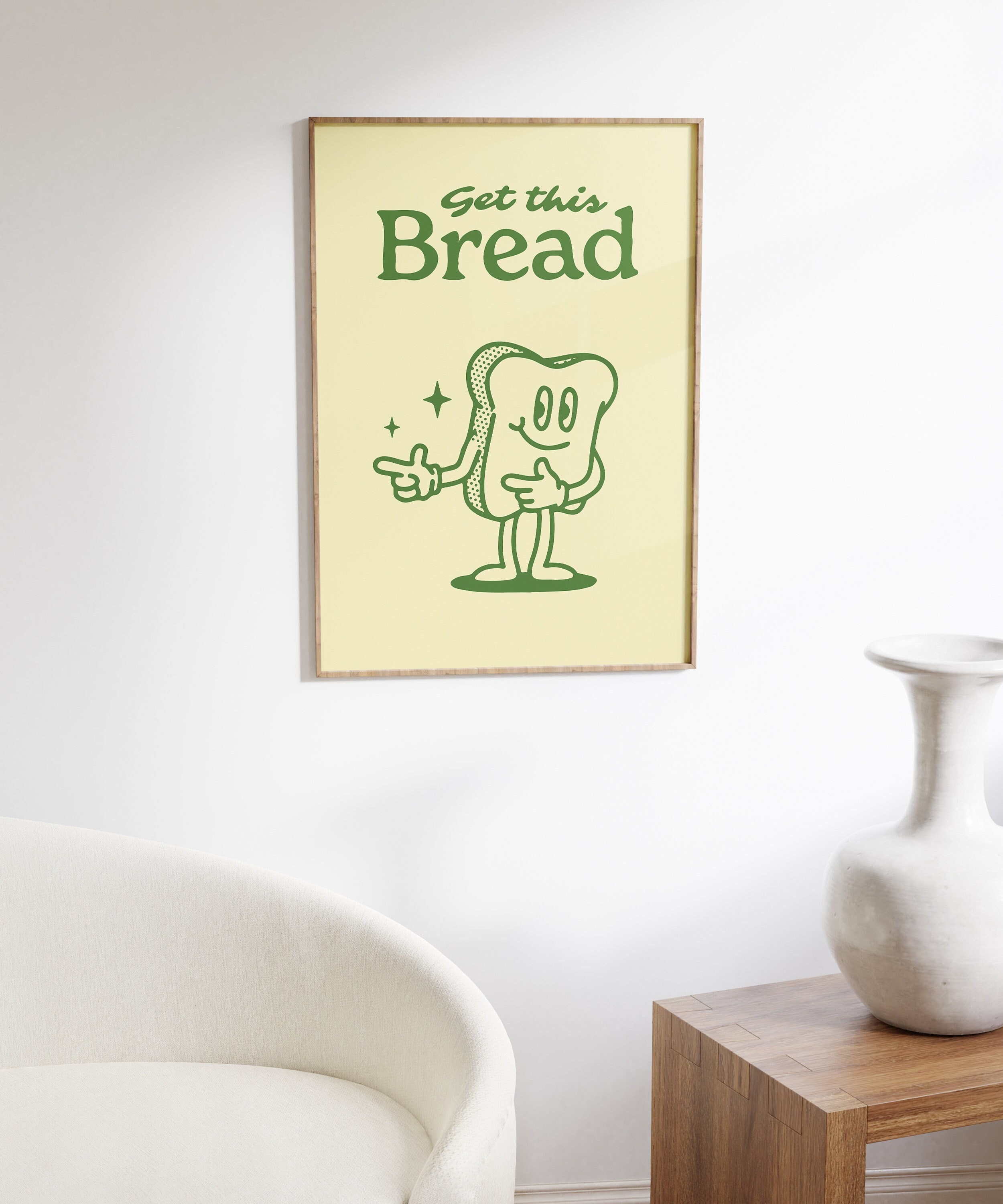 Get This Bread Wall Art Print, Positive Poster, Downloadable | Inspire ...