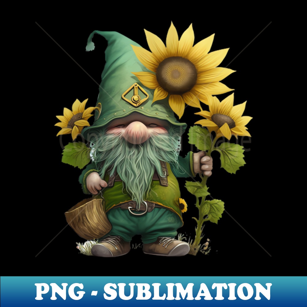 Gnome St Patricks Day Sunflower - Signature Sublimation PNG | Inspire ...