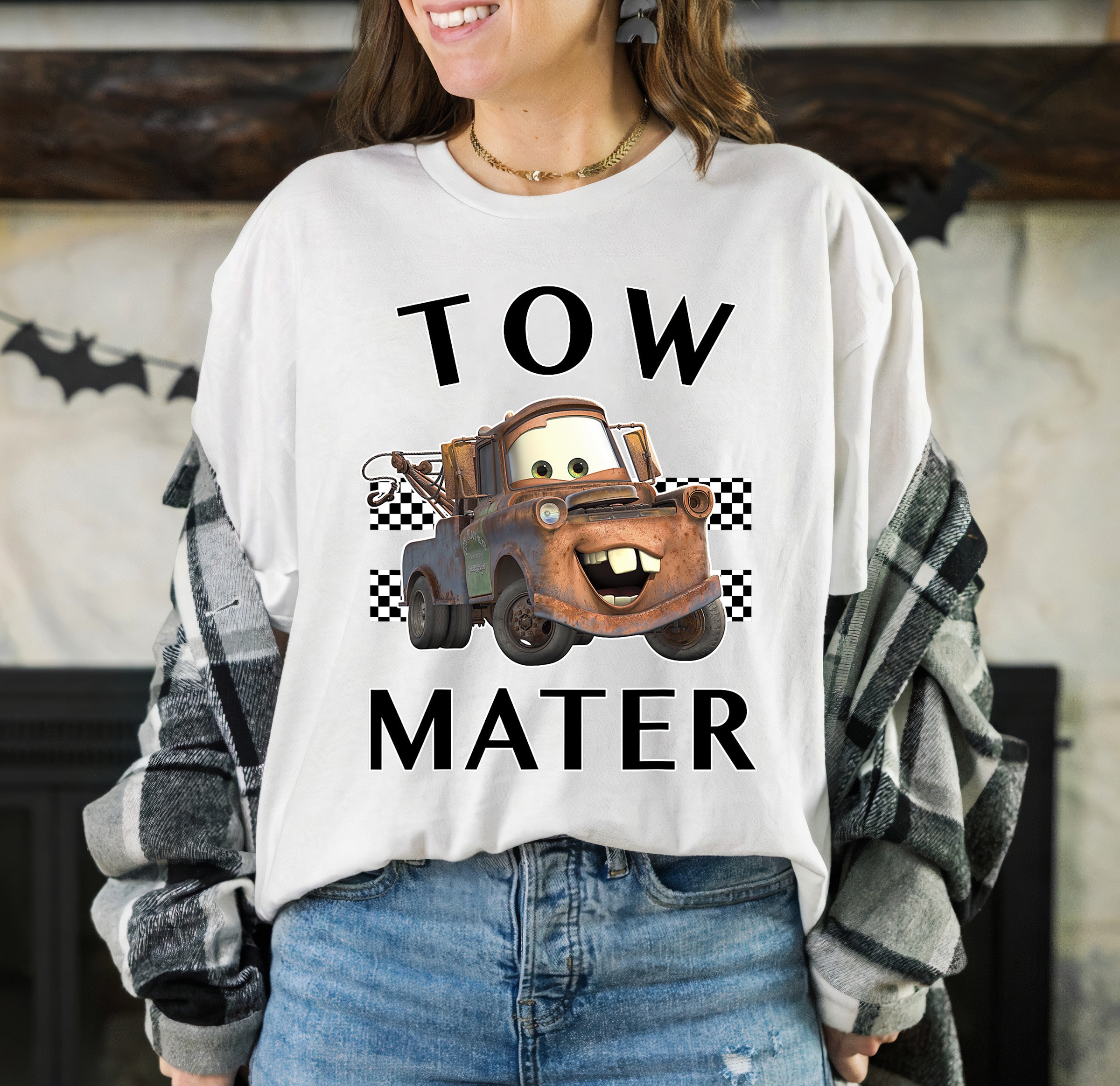 Disney Pixar Cars Tow Mater Finish Graphic TShirt Disneyland - Inspire ...