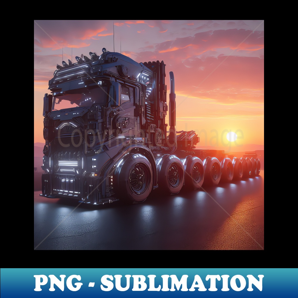Future Big Rigs at Sunset 10 - Digital Sublimation Download | Inspire ...