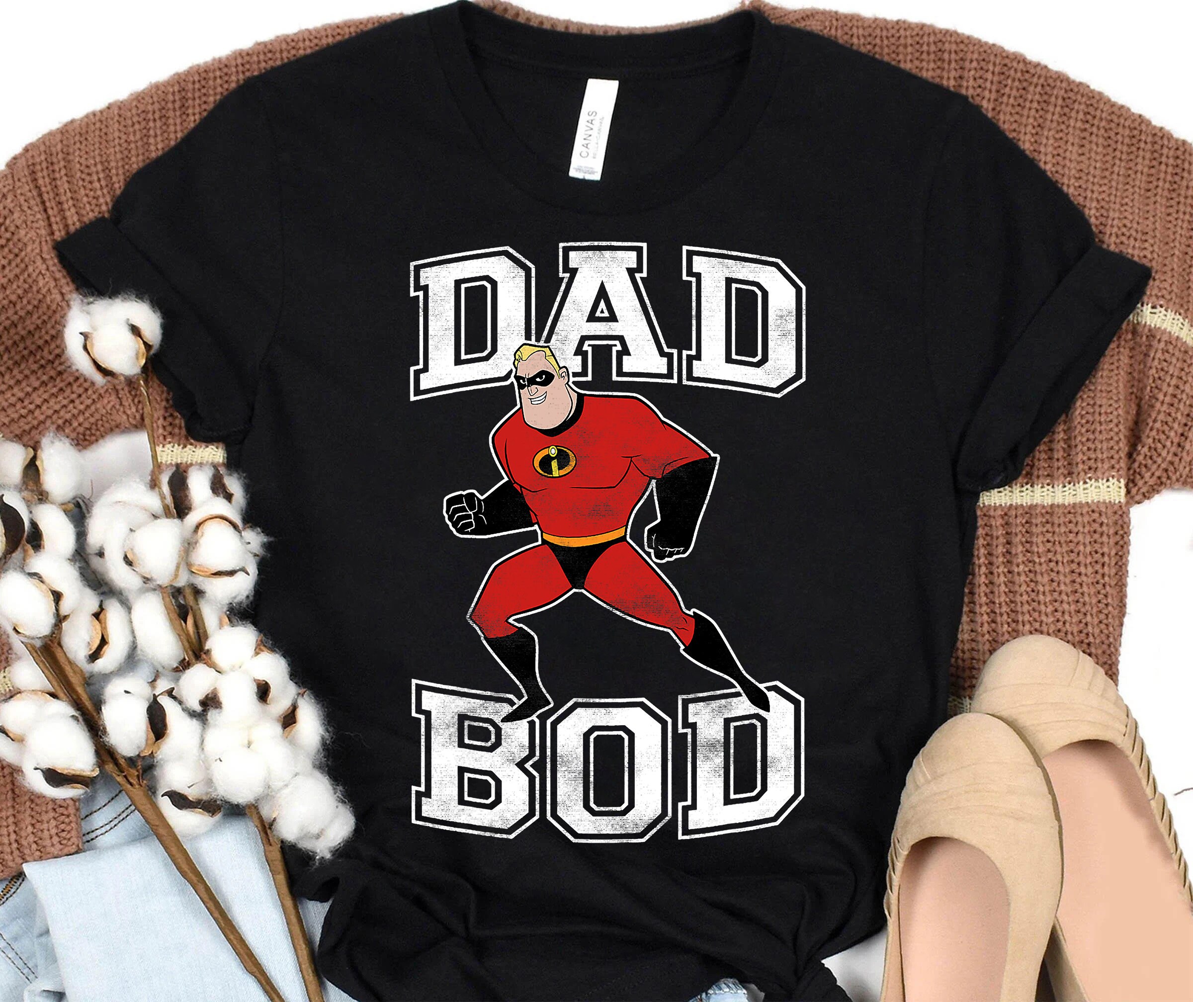 Disney Pixar Incredibles Mr Incredible Dad Bod Portrait Shir - Inspire ...