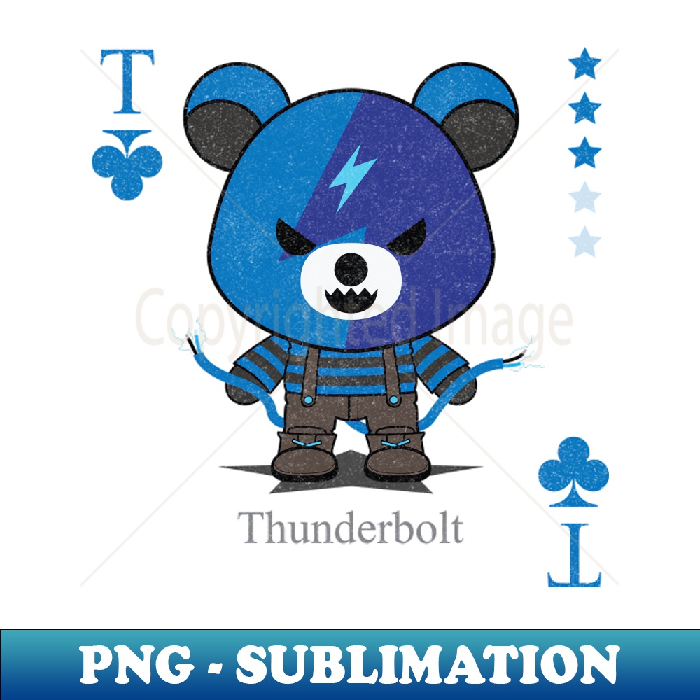 Thunderbolt Evil bear holding electric shock cute scary cool | Inspire ...