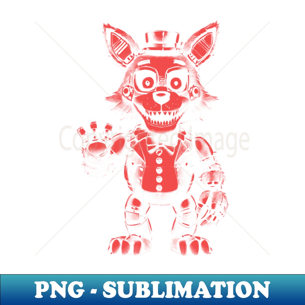 Rockstar Foxy FNaF - Artistic Sublimation Digital File - Vib | Inspire ...