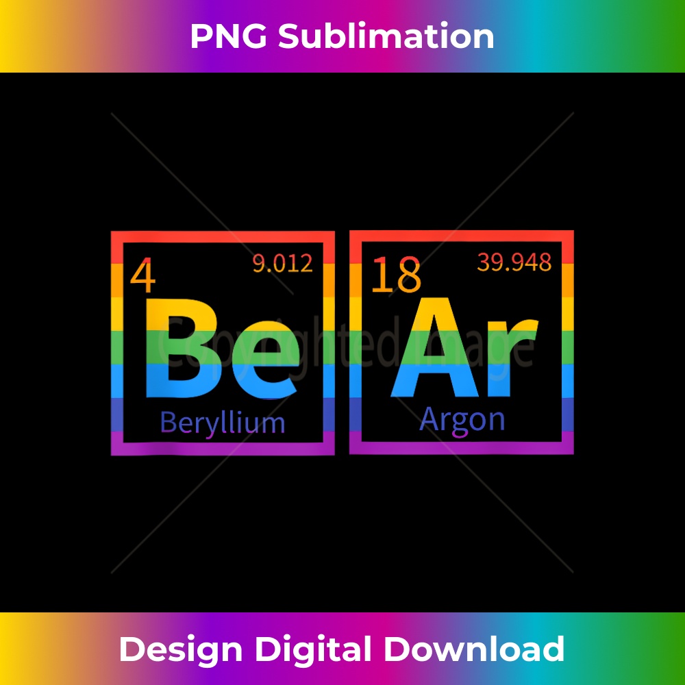 Bear Periodic Table Gay Bear LGBT Pride Rainbow For Gay Bear | Inspire Uplift