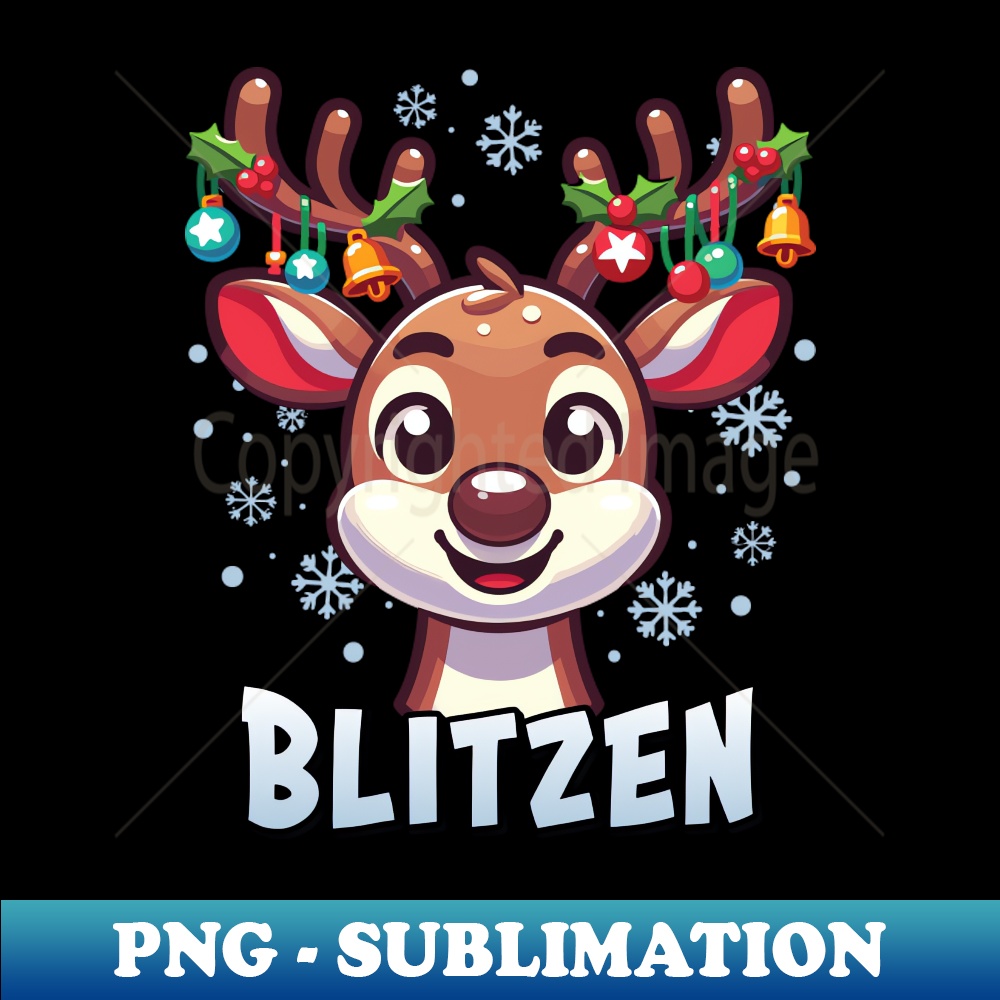 Santas Reindeer Blitzen Xmas Group Costume - Aesthetic Subli - Inspire ...