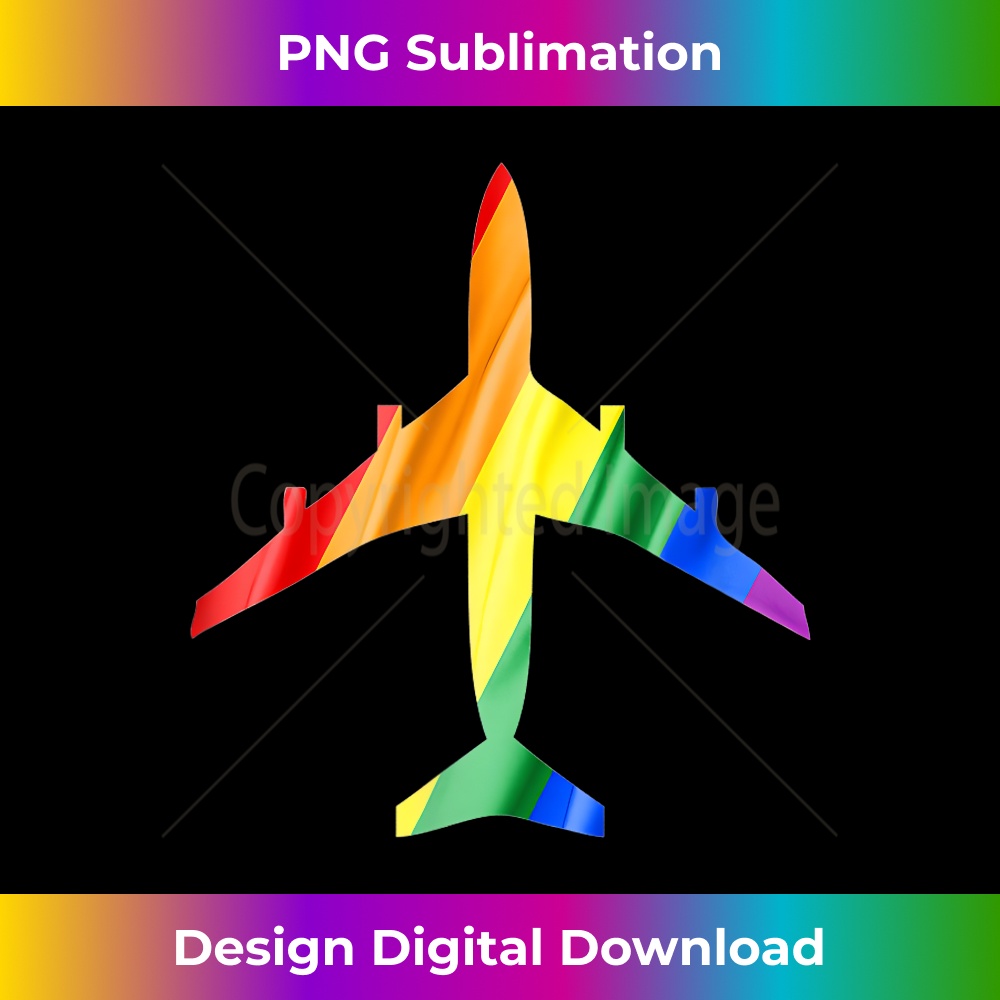 Airplane Rainbow Flag Flight Attendant Pride - Sublimation-O | Inspire ...