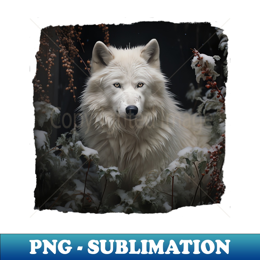Polar Wolf - Modern Sublimation PNG File - Perfect for Subli | Inspire Uplift