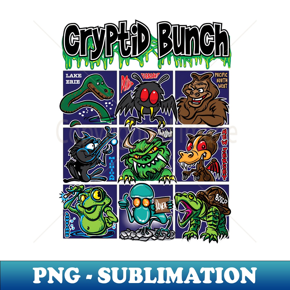 Cryptozoology Cryptid Bunch - High-Quality PNG Sublimation D - Inspire ...