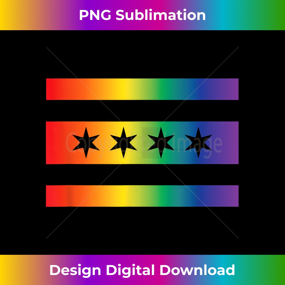 Chicago Flag & Gay Pride FlagCombo LGBT Pride Shirt - Delux - Inspire ...