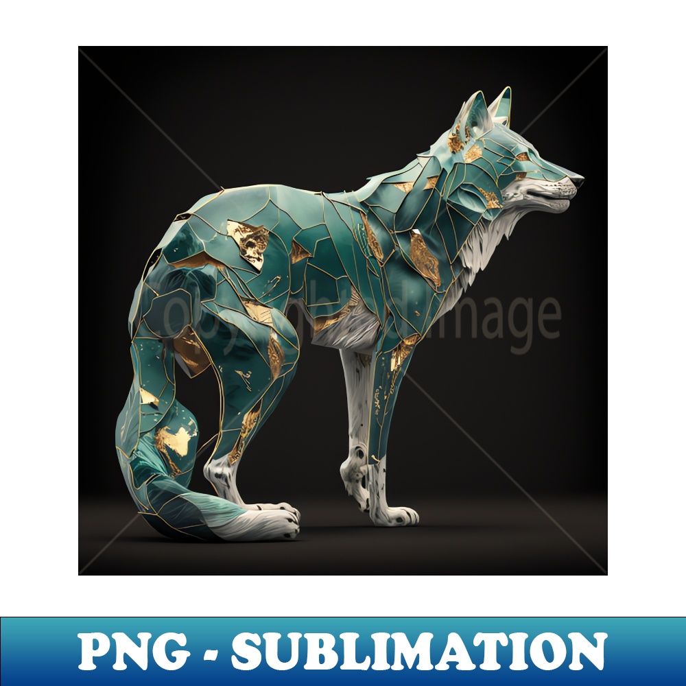 Kintsugi Jade Wolf A Symbol of Strength and Resilience - Mod | Inspire ...