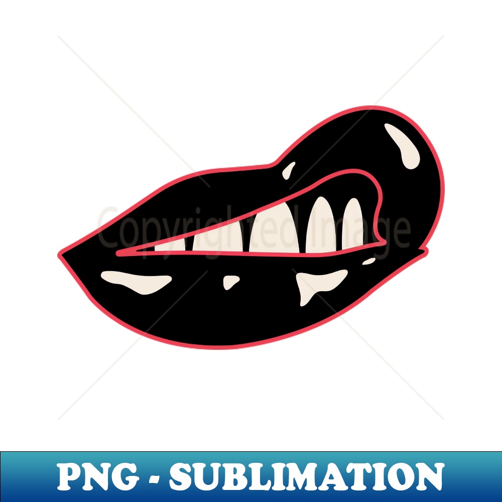 Black Lips Sneer - Aesthetic Sublimation Digital File - Stun - Inspire ...