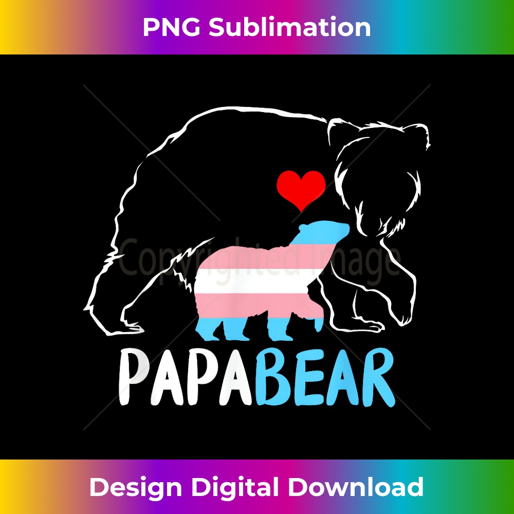 Trans Papa Bear Proud Dad Rainbow Transgender Father's D - C | Inspire ...
