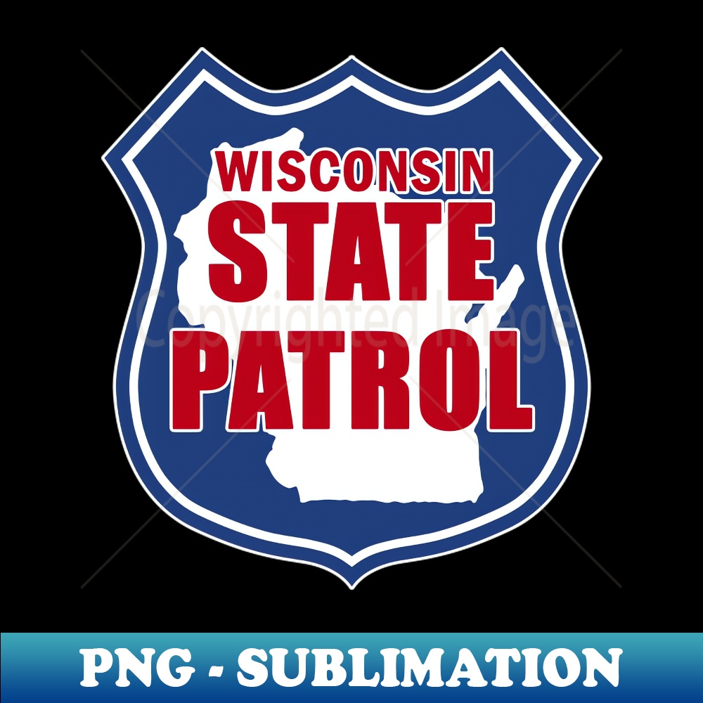 Wisconsin State Patrol - Logo Emblem Shield Patch v2 - Subli | Inspire ...