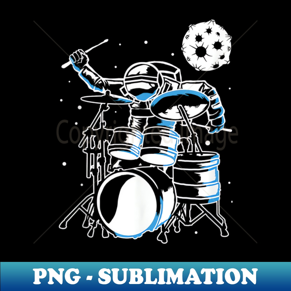 Astronaut In Space With Drum Kit Percussion Drums Drummer - | Inspire ...