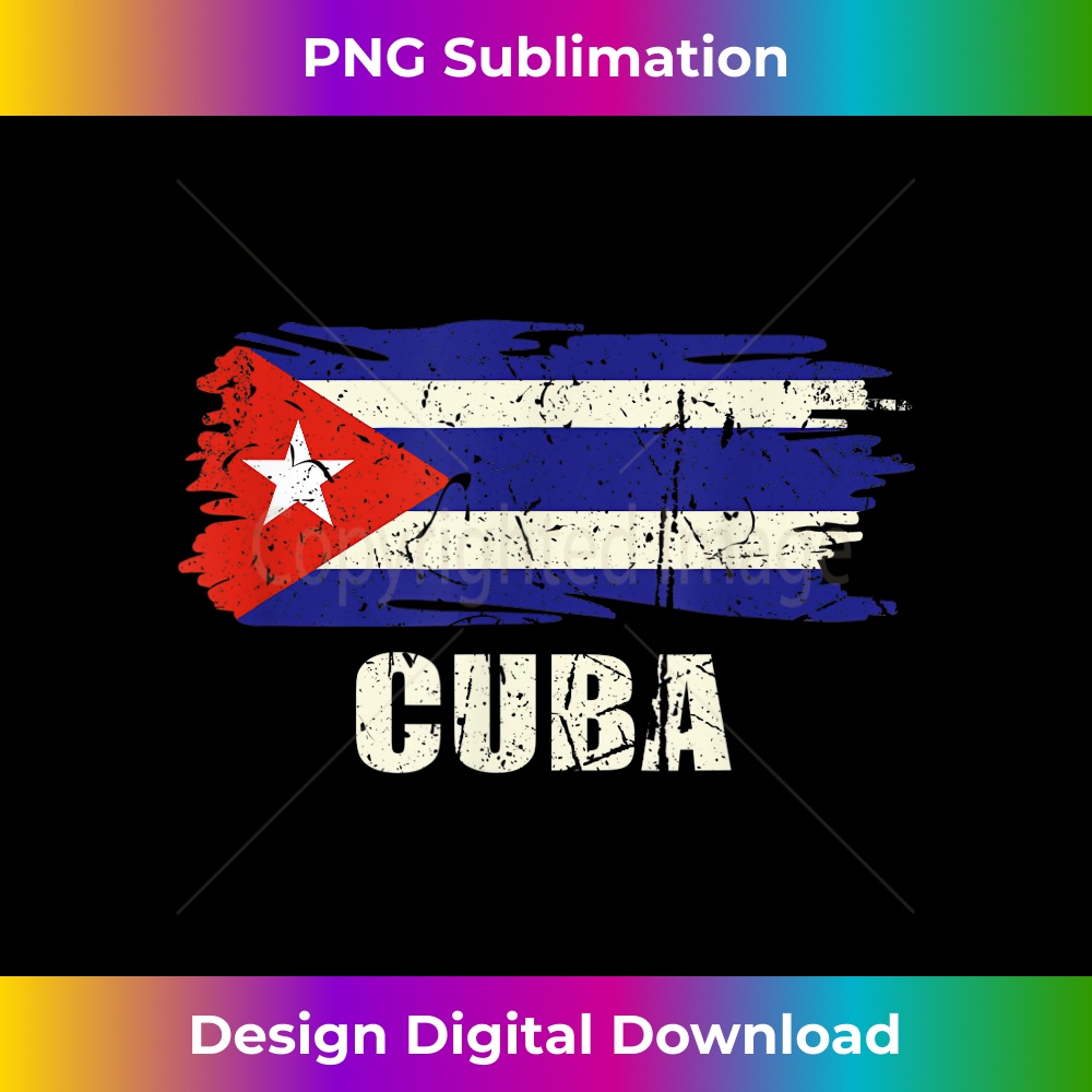 Cuban Flag Vintage Cuba Proud Heritage Distressed - Chic Sub | Inspire ...