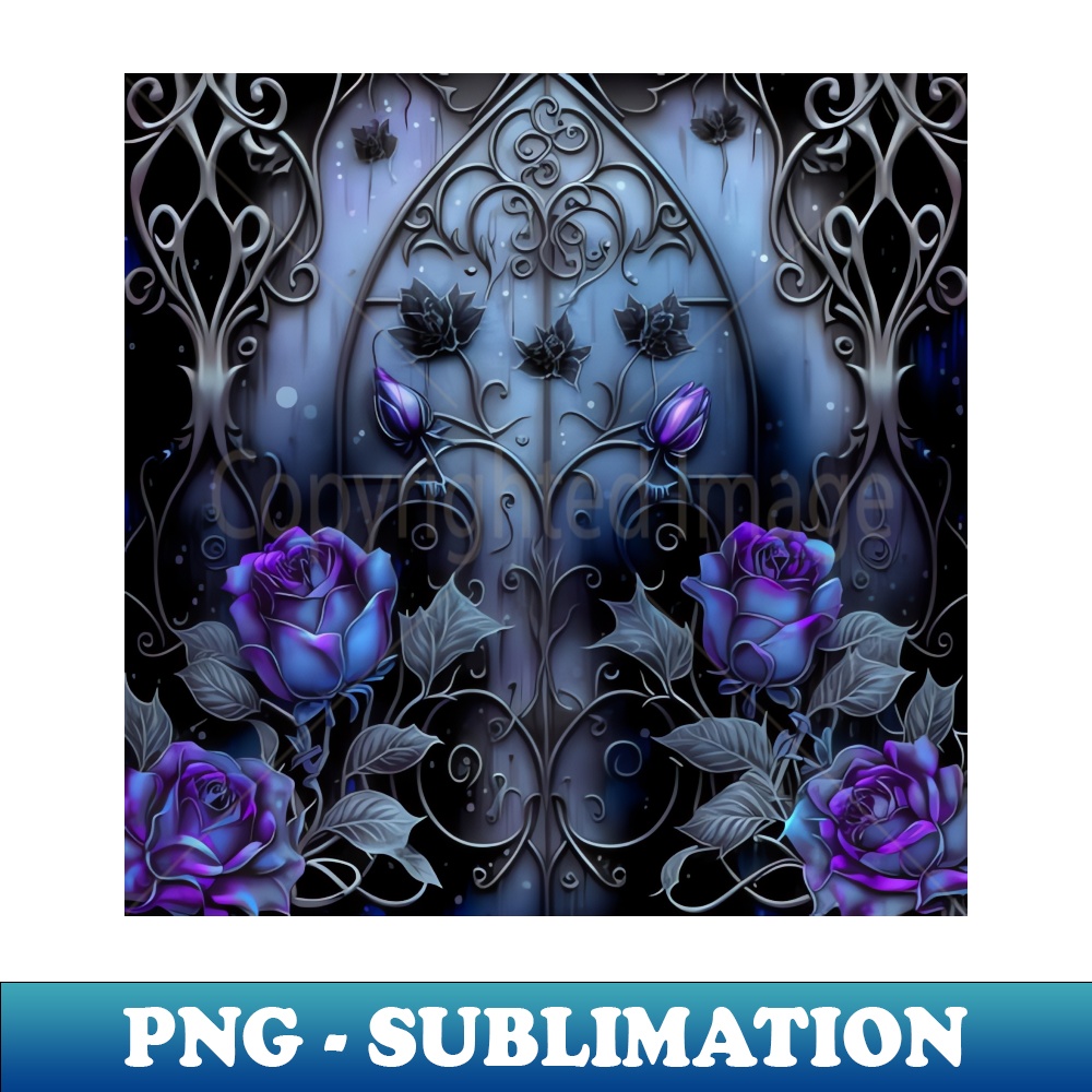 Gothic Rosey Pattern - Vintage Sublimation PNG Download - St | Inspire ...