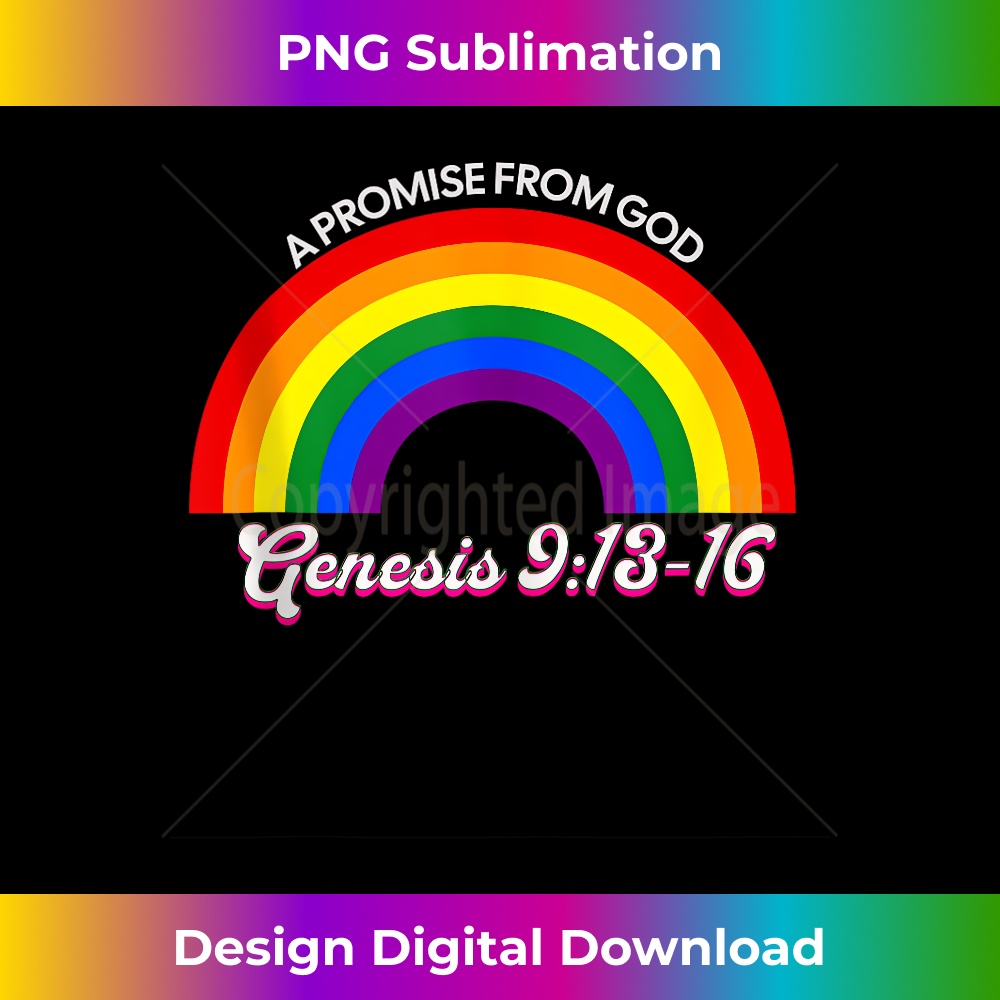 Rainbow Pride God's Promise Genesis 913 Christian Faith Tank | Inspire ...