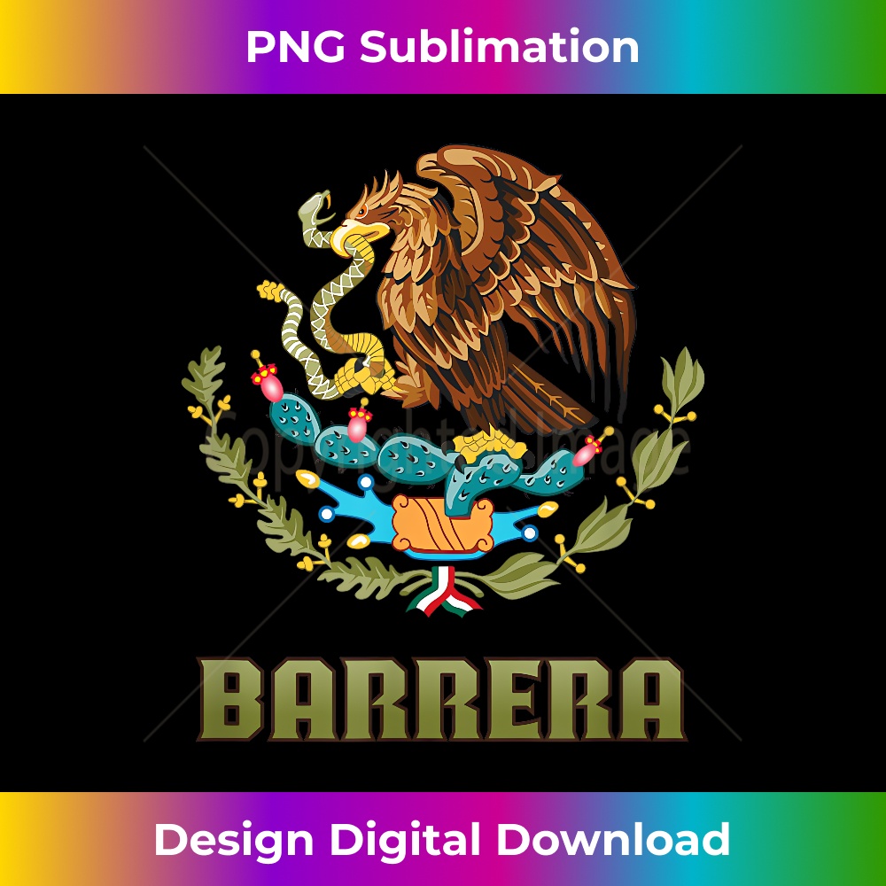 Barrera Nombre Last Name Mexican Flag Mexico Emblem - Sleek | Inspire ...