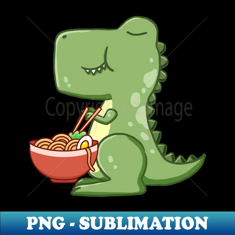 Cute Dinosaur eating Ramen- Godzilla - Aesthetic Sublimation - Inspire ...