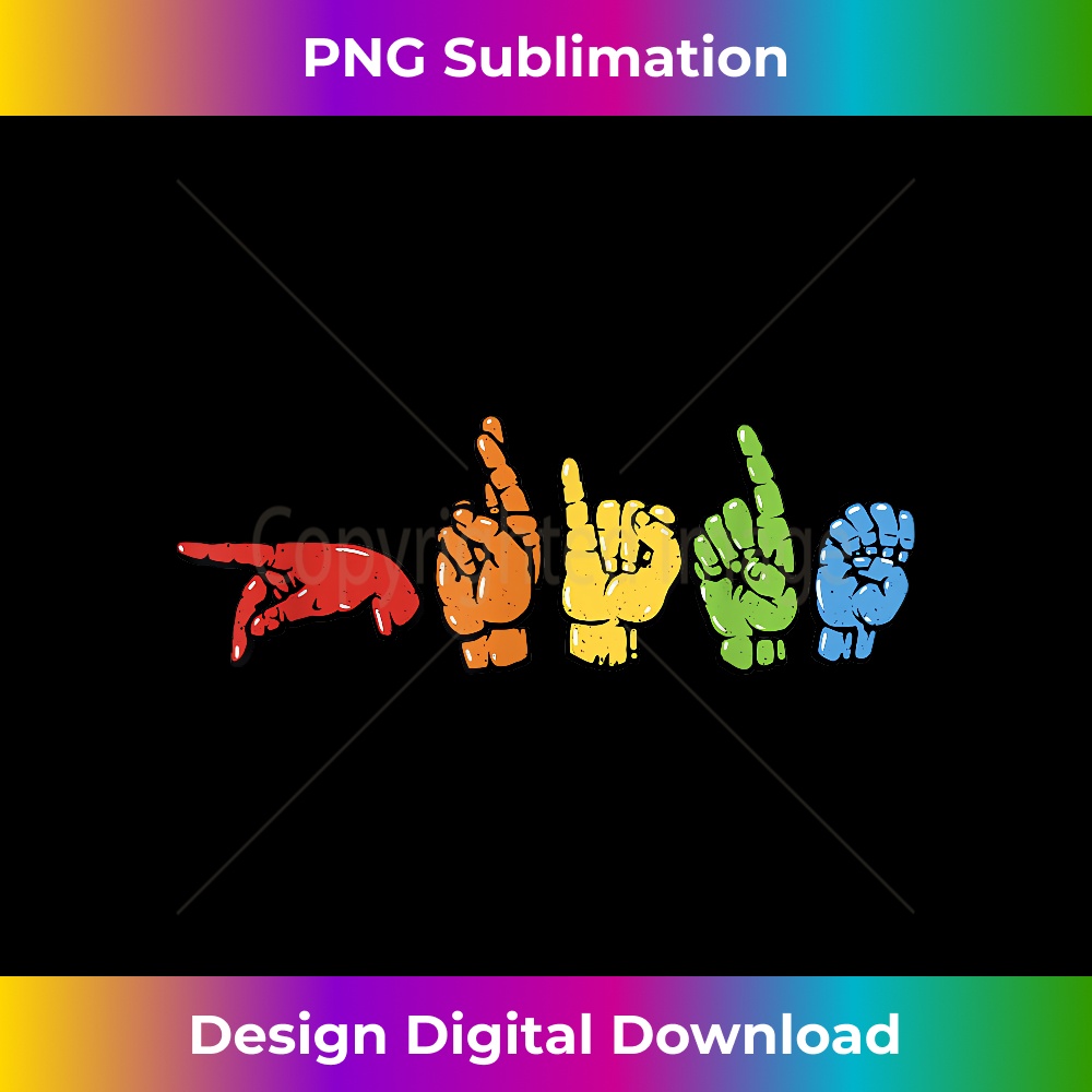 LGBT Pride Sign Language Deaf Mute Learning ASL Rainbow Fl - | Inspire ...