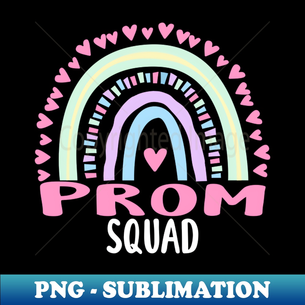 Prom Squad Party Matching Womens Appreciation Rainbow - Arti | Inspire ...
