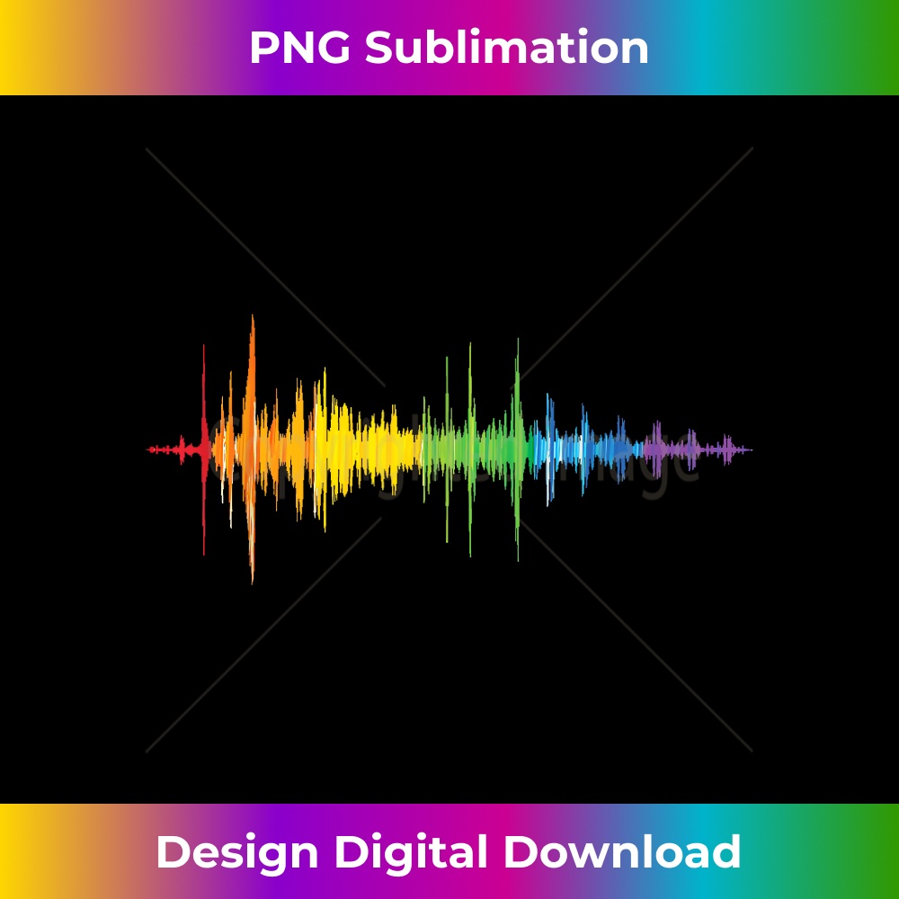 Soundwave Rainbow Color Spectrum Music Lover - Luxe Sublimat | Inspire ...