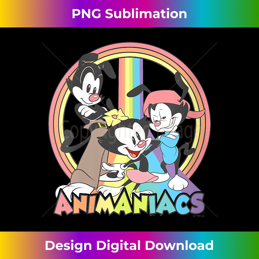 Animaniacs Rainbow Group Logo V-Neck - Eco-Friendly Sublimat | Inspire ...