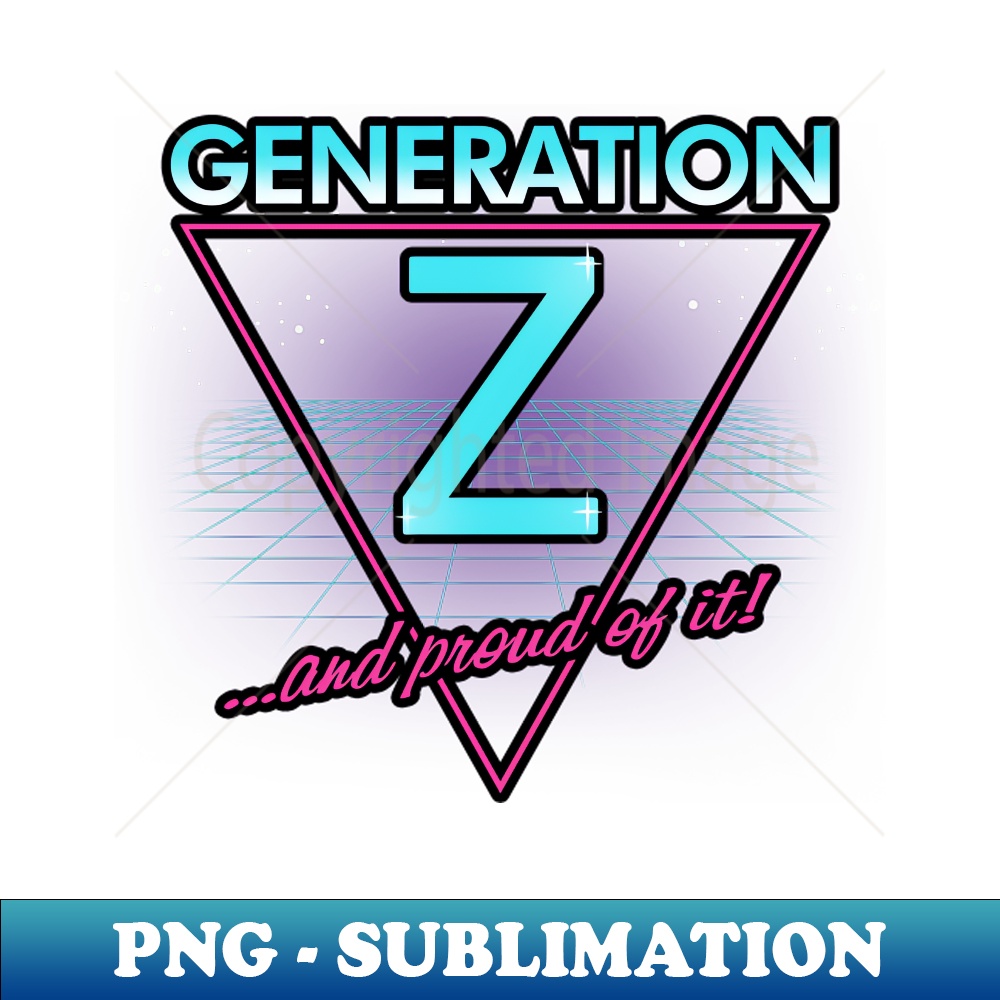 80s Inspired Gen Z Generation Z Zoomer Slogan - PNG Transpar | Inspire ...