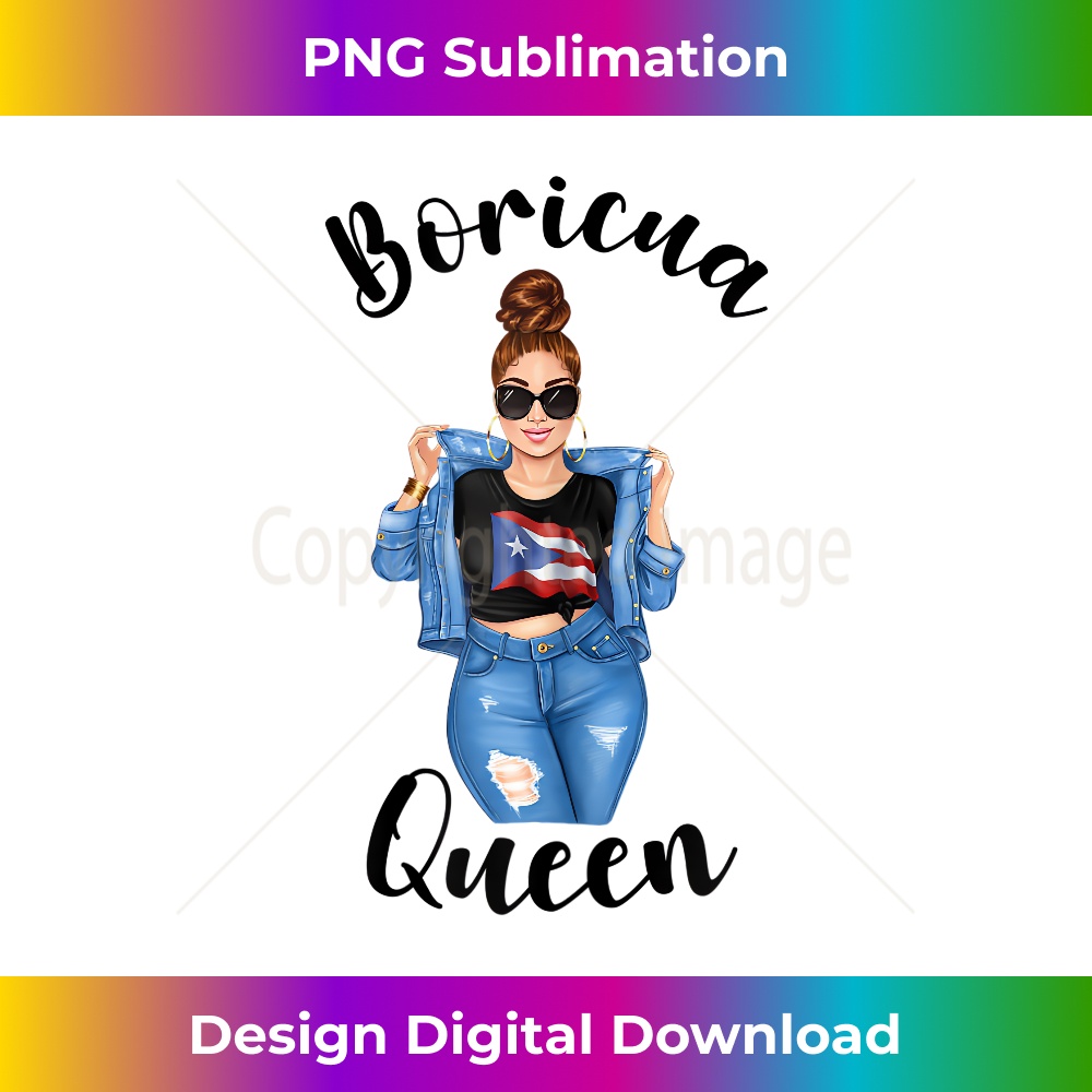 Womens Boricua Queen Puerto Rican Pride Proud FLag Patriotic - Inspire ...