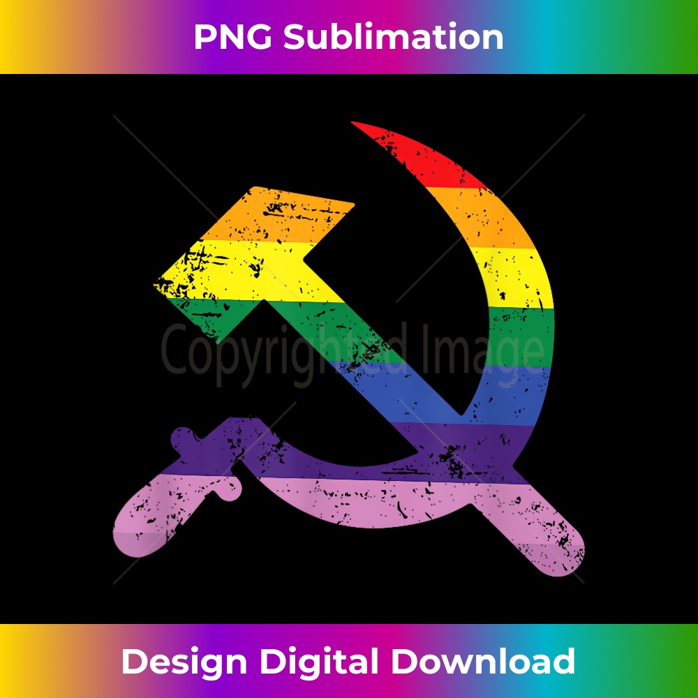 LGBTQ Hammer And Sickle Communist Rainbow Flag Pri - Artisan | Inspire ...