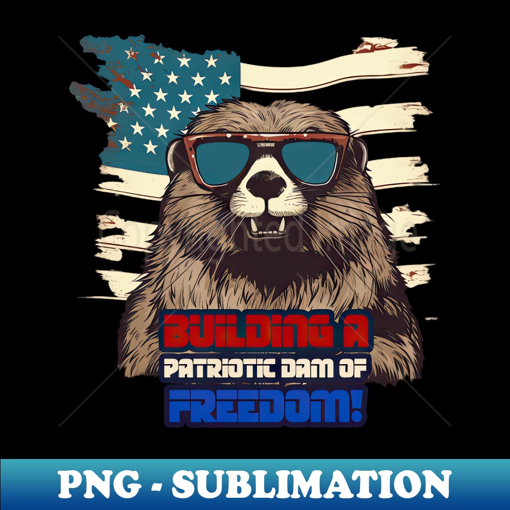 4th of July American Beaver - Building a Patriotic Dam of Fr | Inspire ...