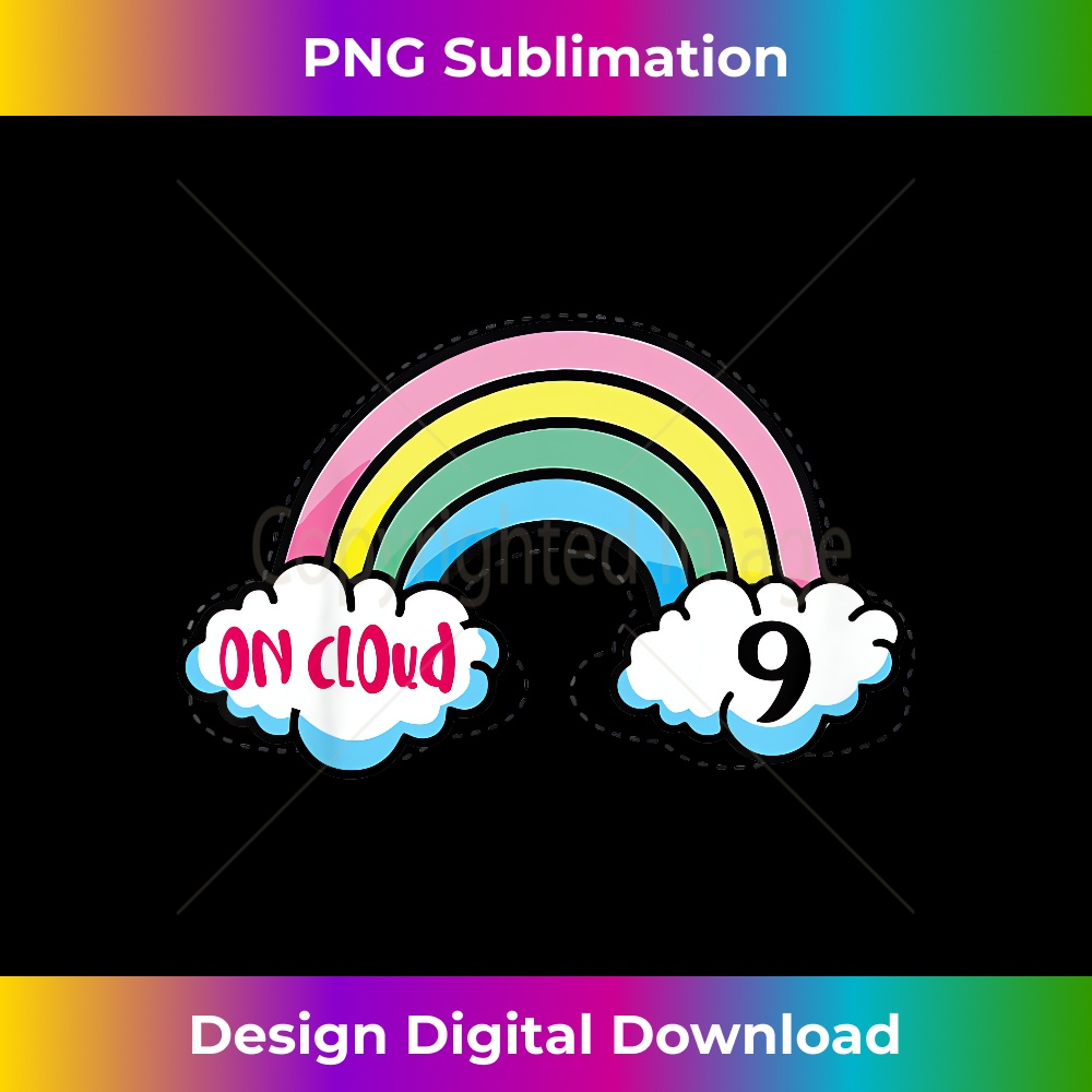 Kids On Cloud 9 Rainbow 9th Birthday Girl Birthday Queen 9 Y | Inspire ...