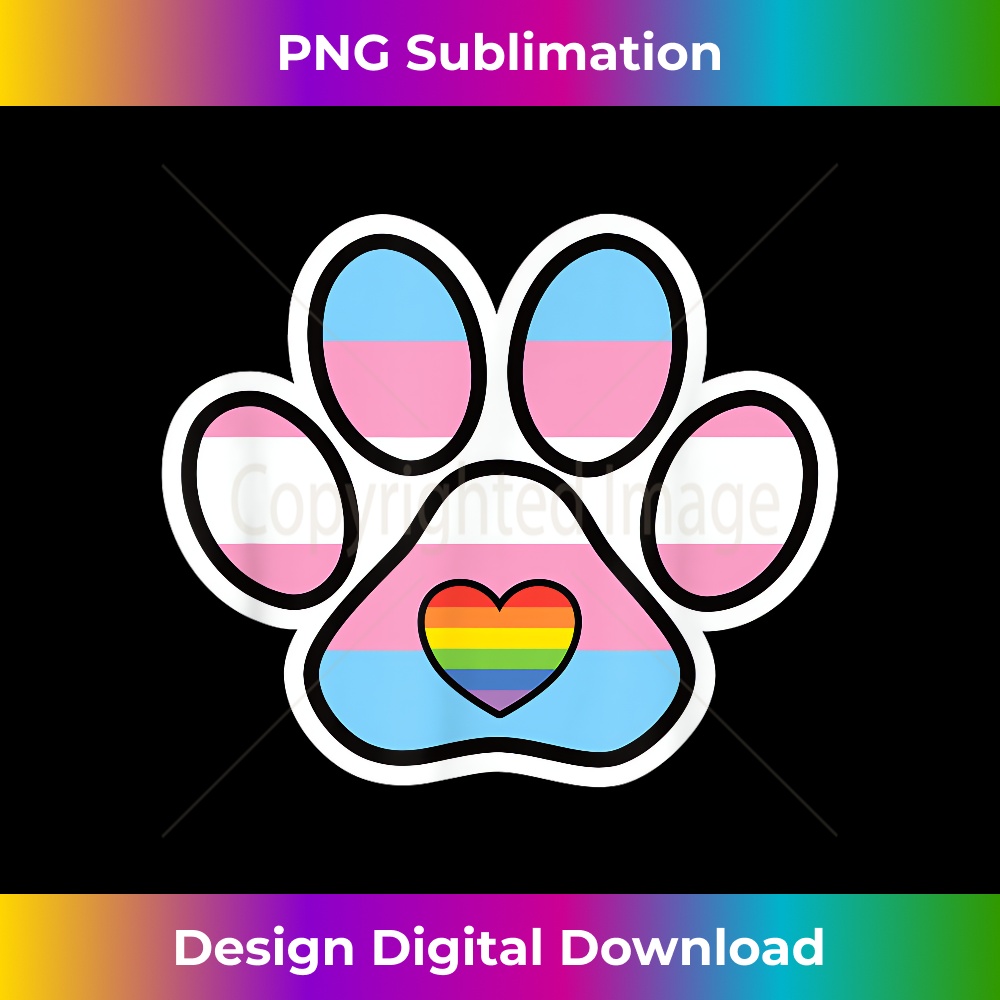 Transgender Paw Print LGBTQ Trans Pride Flag Dog Paw Furry - | Inspire ...