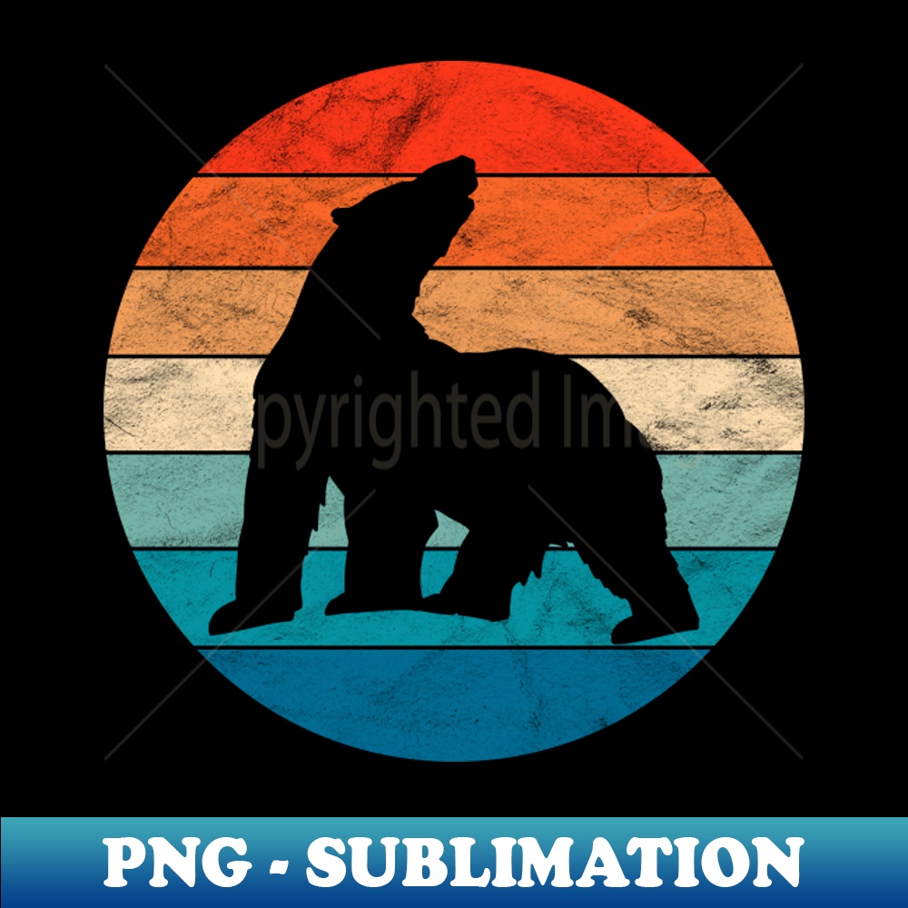Howling Polar Bear - PNG Transparent Sublimation File - Tran | Inspire ...
