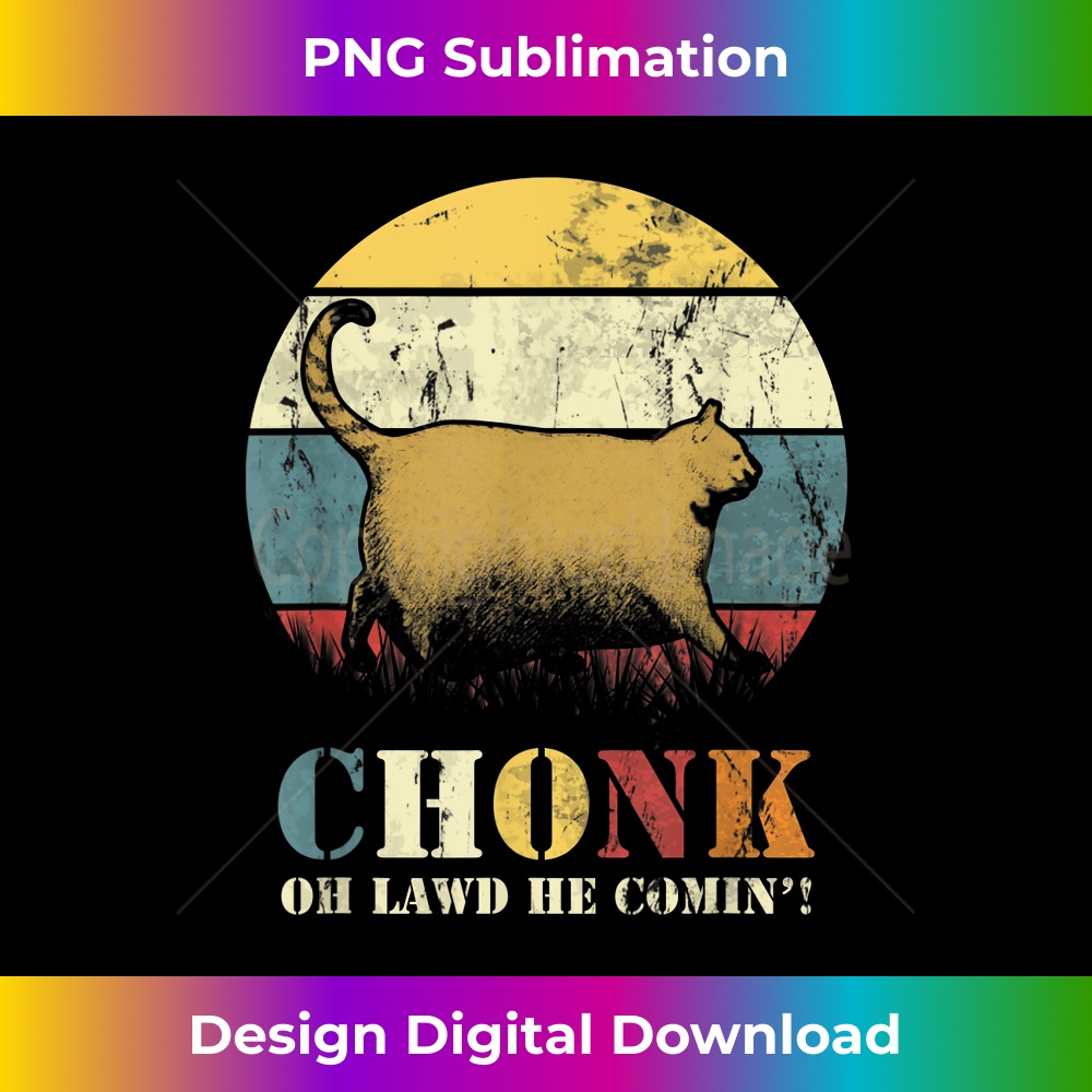 Chonk Cat Oh Lawd He Comin' Vintage Cat Lovers - Luxe Sublim | Inspire ...