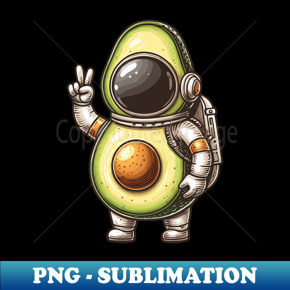 Funny astronaut avocado art - Premium PNG Sublimation File - - Inspire ...