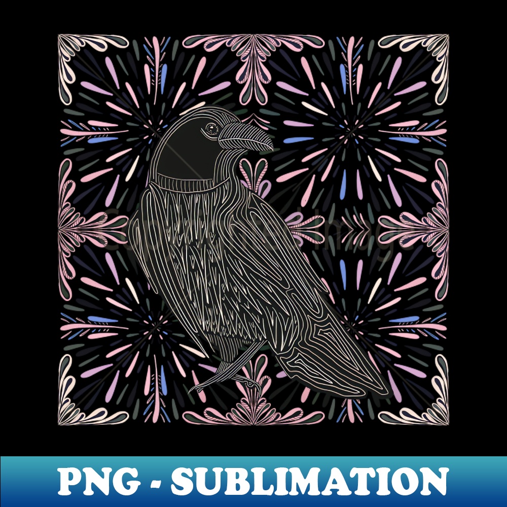 Raven Bird Decorated Crow Bird Lovers Gift - Artistic Subl | Inspire Uplift