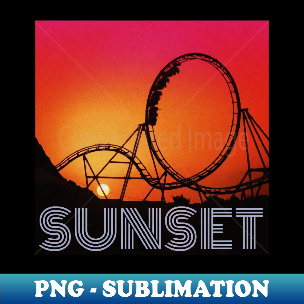 sunset in cedar point - Artistic Sublimation Digital File - | Inspire ...
