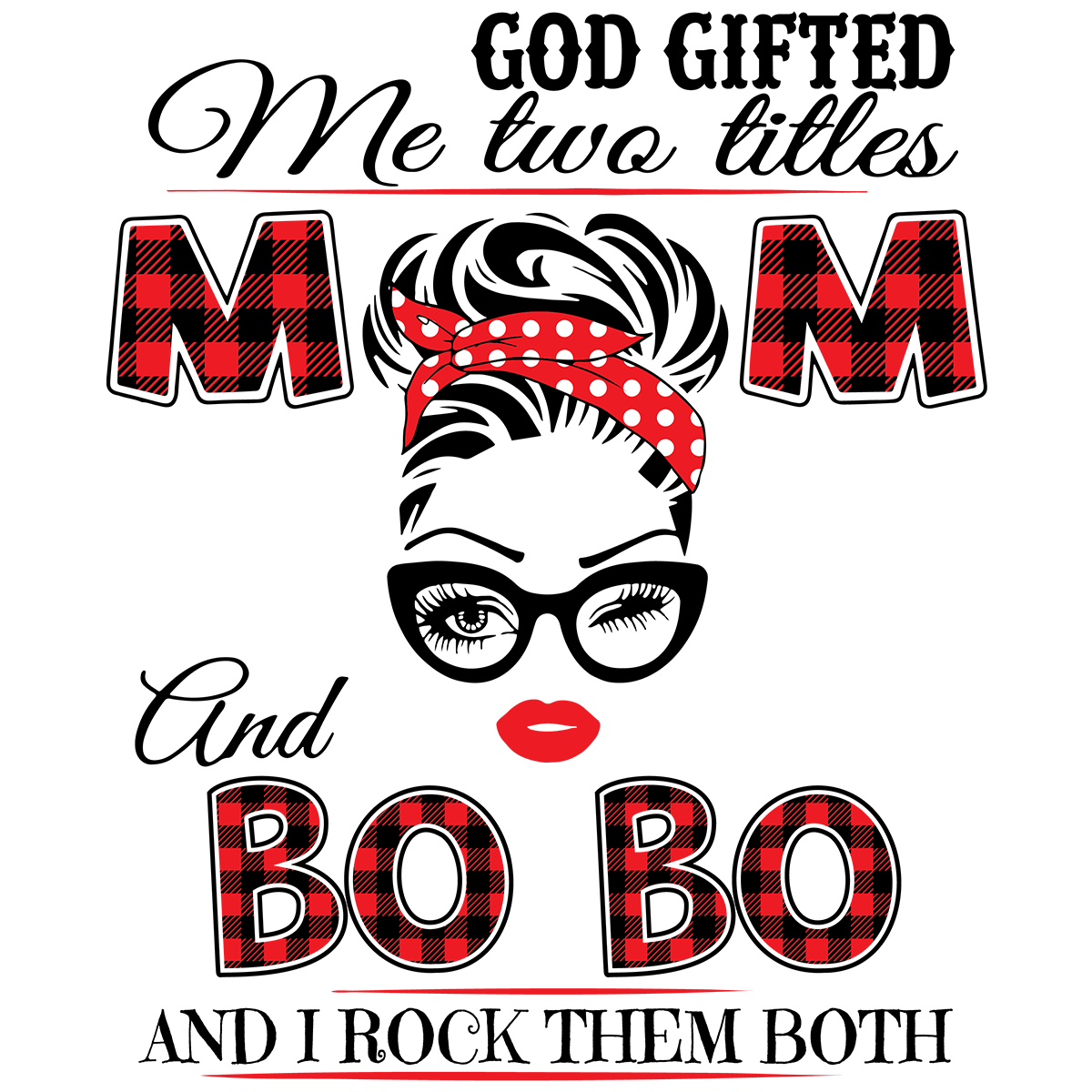 God Gifted Me Two Titles Mom And Bobo Svg, Trending Svg, Mom | Inspire ...