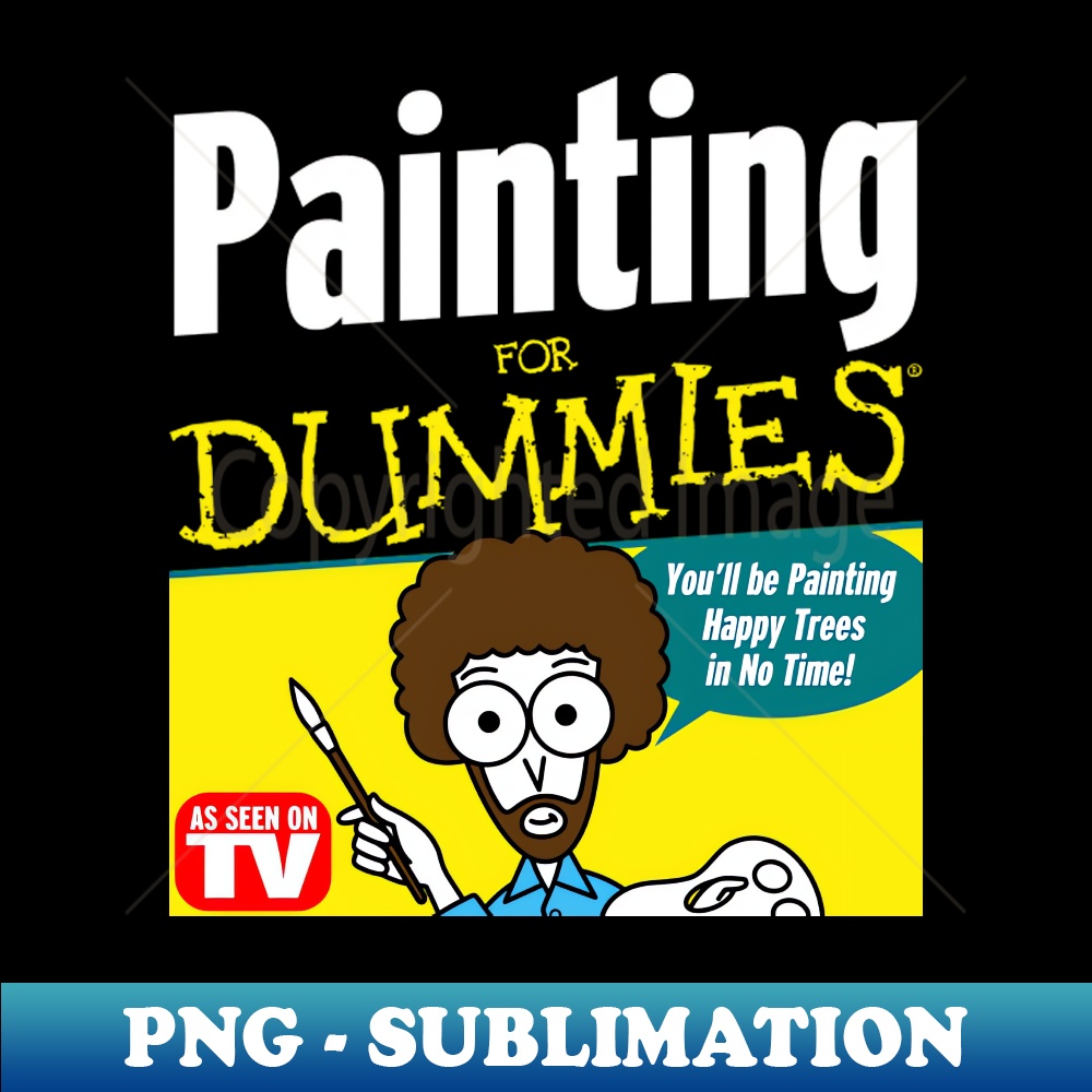 Painting for Dummies Retro 70s Art TV Show Funny Book Parody - Inspire ...