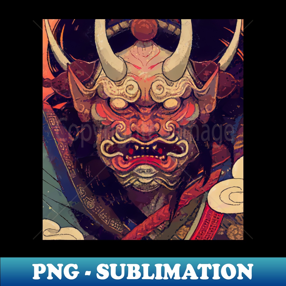 Japanese demon - Retro PNG Sublimation Digital Download - Cr - Inspire ...