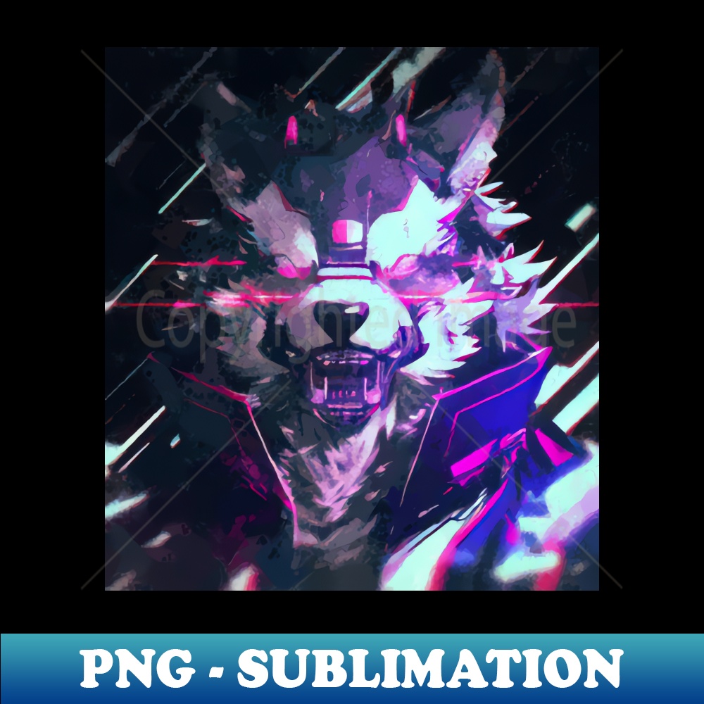 Cyber wolf - Special Edition Sublimation PNG File - Unleash | Inspire ...