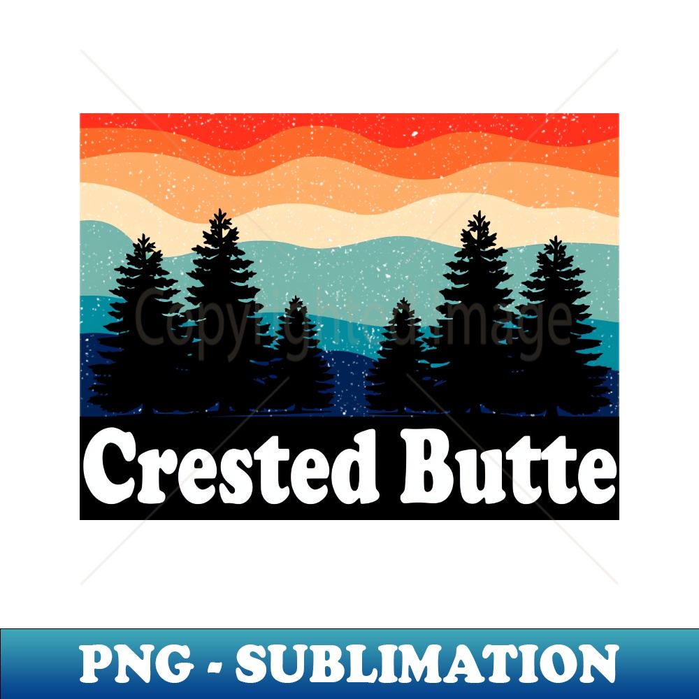 Crested Butte Retro - Modern Sublimation PNG File - Bold & E - Inspire ...