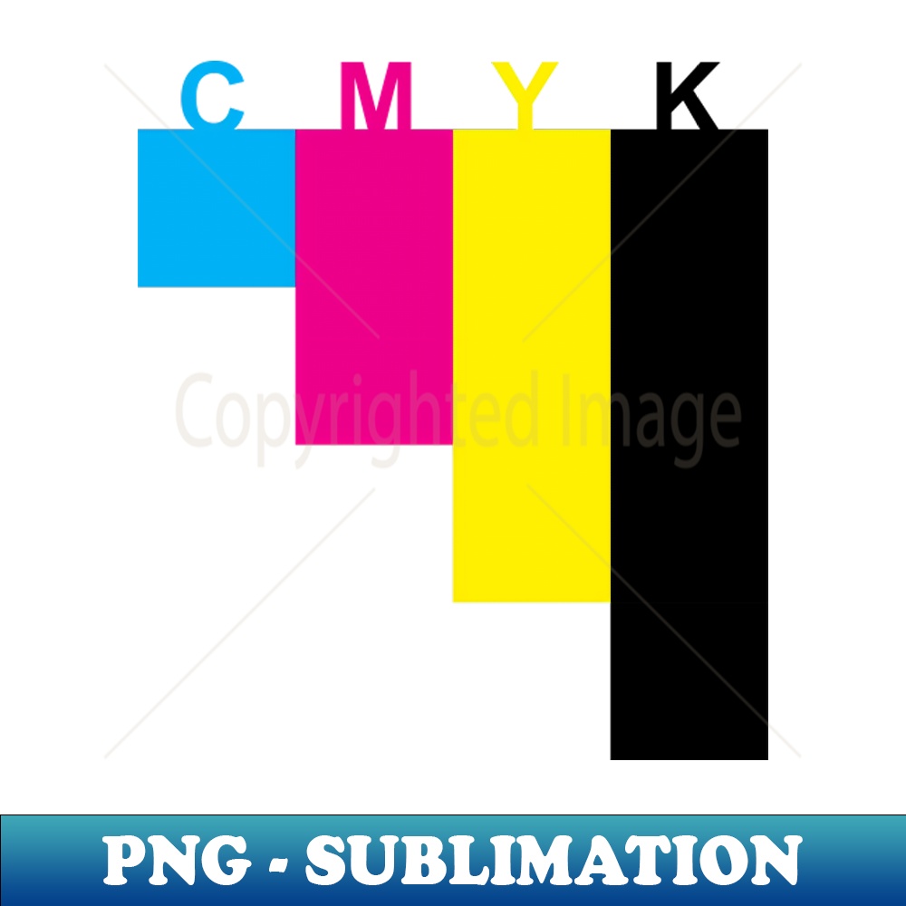 CMYK Cascading Blocks - PNG Transparent Sublimation Design - - Inspire ...