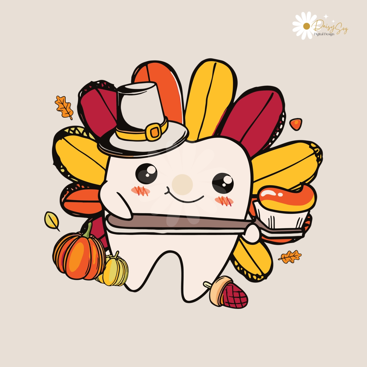 Dentist Thanksgiving Funny Turkey Vibe SVG For Cricut Files - Inspire ...