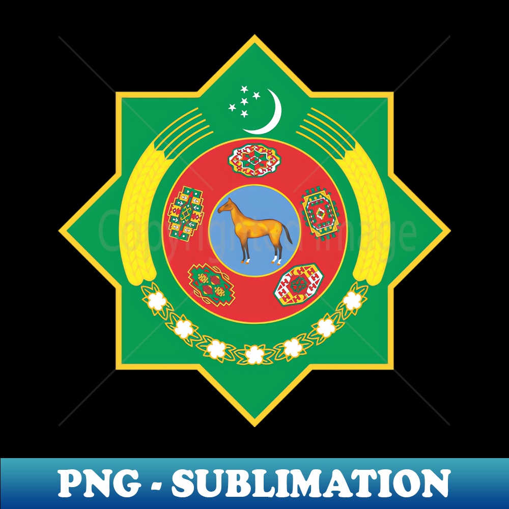 Turkmenistan Emblem - Premium Sublimation Digital Download - | Inspire ...