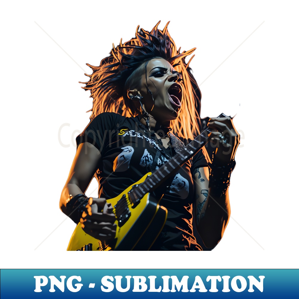 Rock Outfit Female Singer - High-Quality PNG Sublimation Dow | Inspire ...